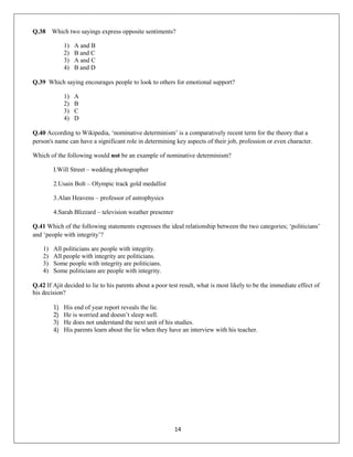 Problem Solving Assessment Sample Question Paper for class IX | PDF