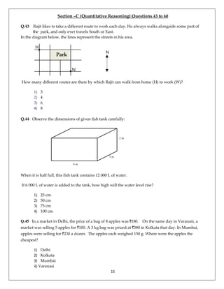 Problem Solving Assessment Sample Question Paper for class IX | PDF