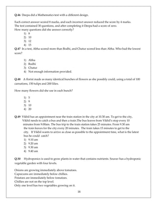 Problem Solving Assessment Sample Question Paper for class IX | PDF