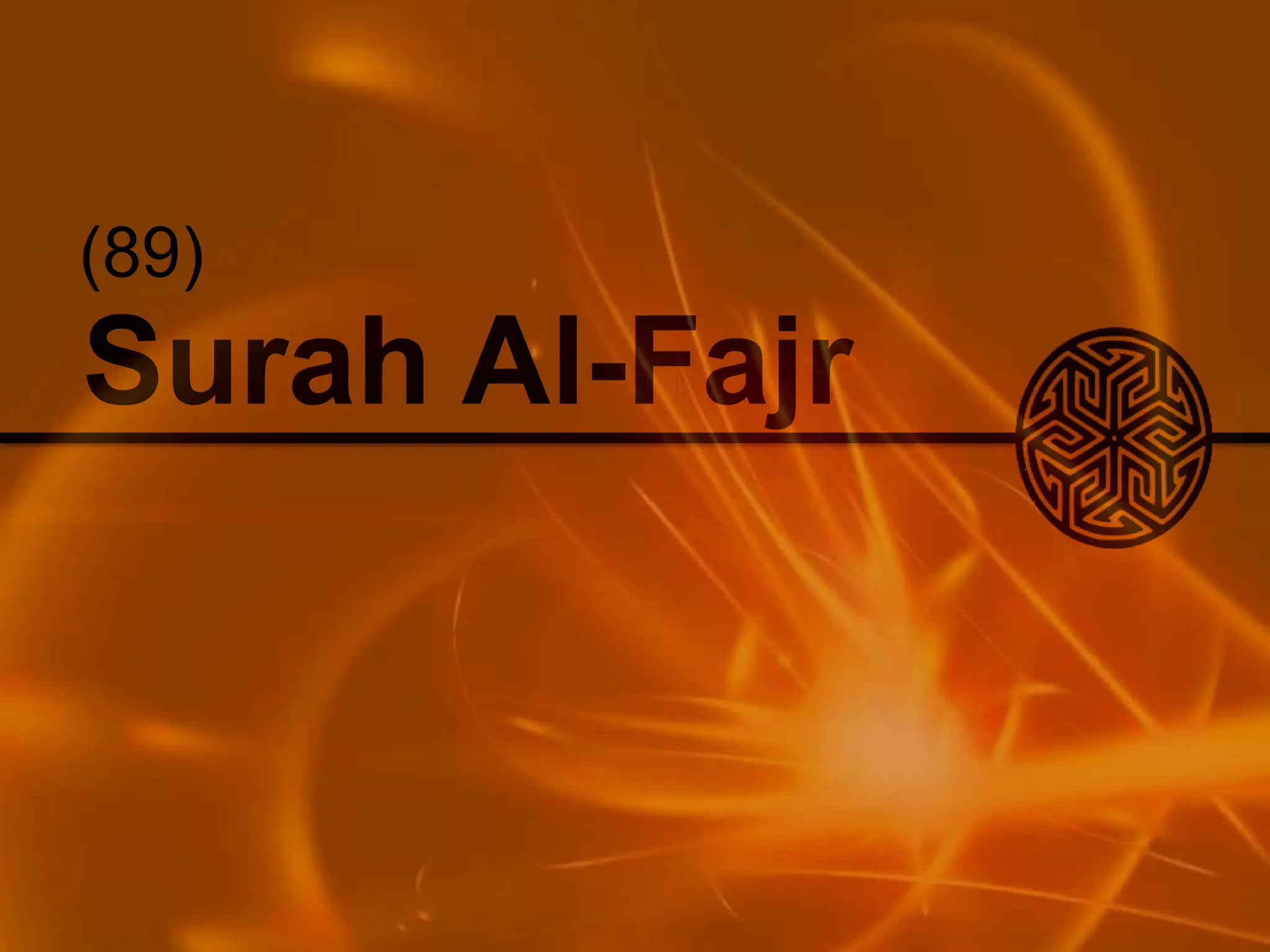 Abridged version tafseer of surah fajr! | PDF