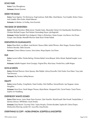 奧斯卡金像獎最佳影片初選名單 | PDF