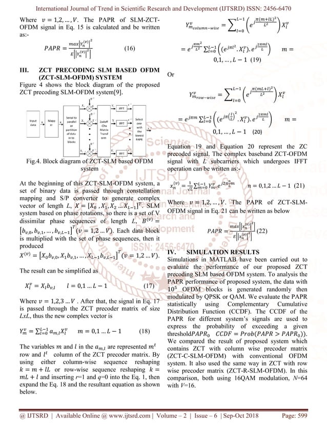 Zct Precoding Based Slm Technique For Papr Reduction Pdf
