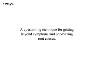 #8 Root Cause Analysis | PPT
