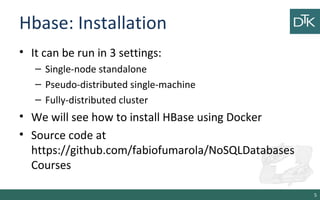 8a. How To Setup HBase with Docker | PPT