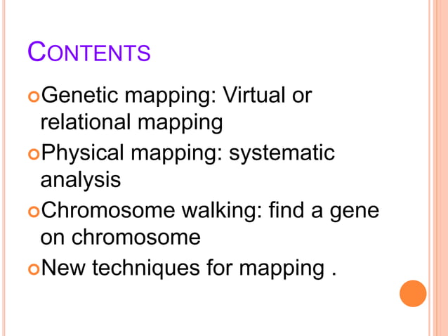 Molecular mapping | PPTX | Genetics | Science