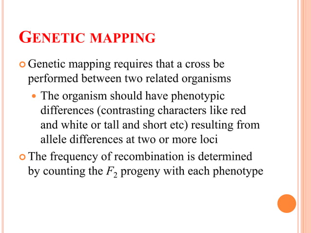 Molecular mapping | PPTX | Genetics | Science