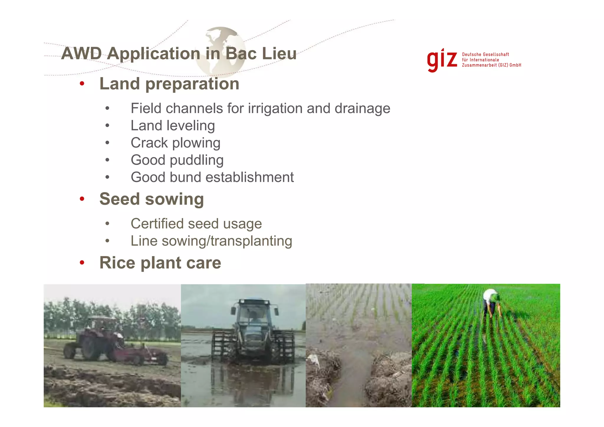 8.2 Innovations in rice cultivation - Alternate wetting and drying | PDF