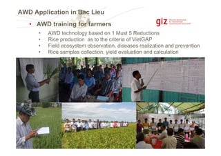 8.2 Innovations in rice cultivation - Alternate wetting and drying | PDF