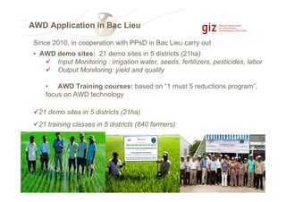 8.2 Innovations in rice cultivation - Alternate wetting and drying | PDF