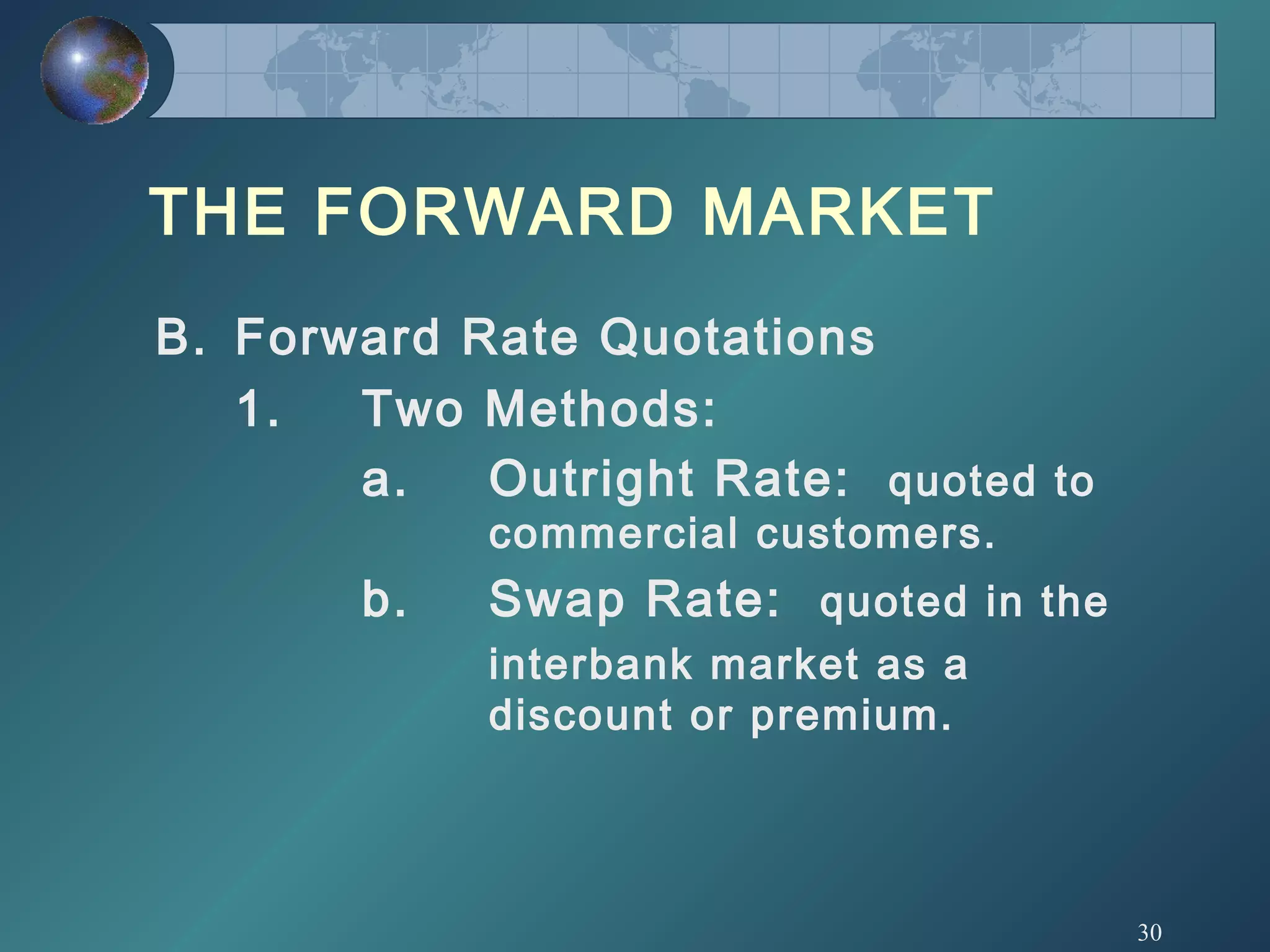 8 a spot-forward markets | PPT