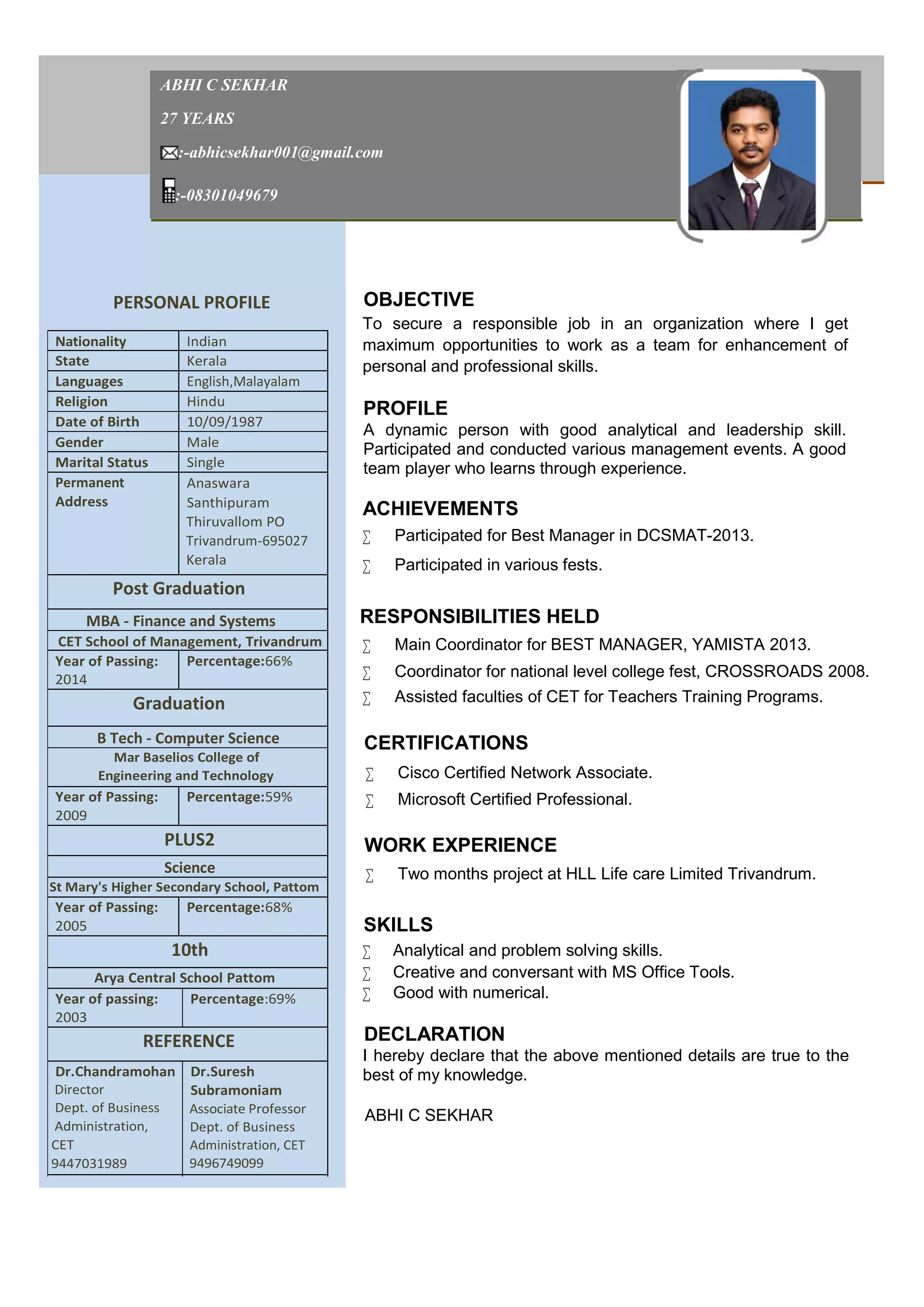abhi resume1 new | PDF