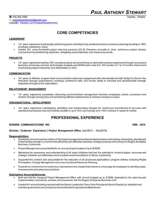 Resume Paul Stewart | DOCX