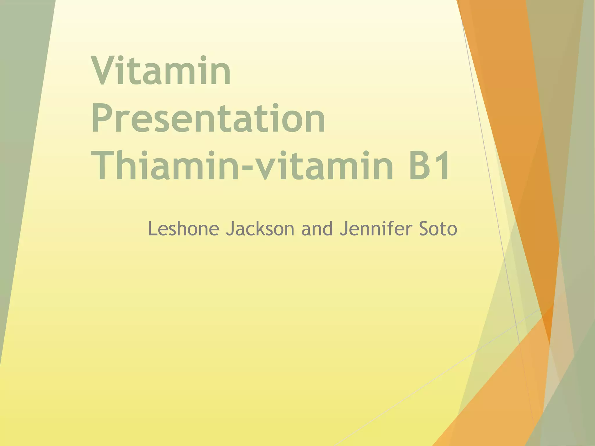 VITAMIN PROJECT | PPTX