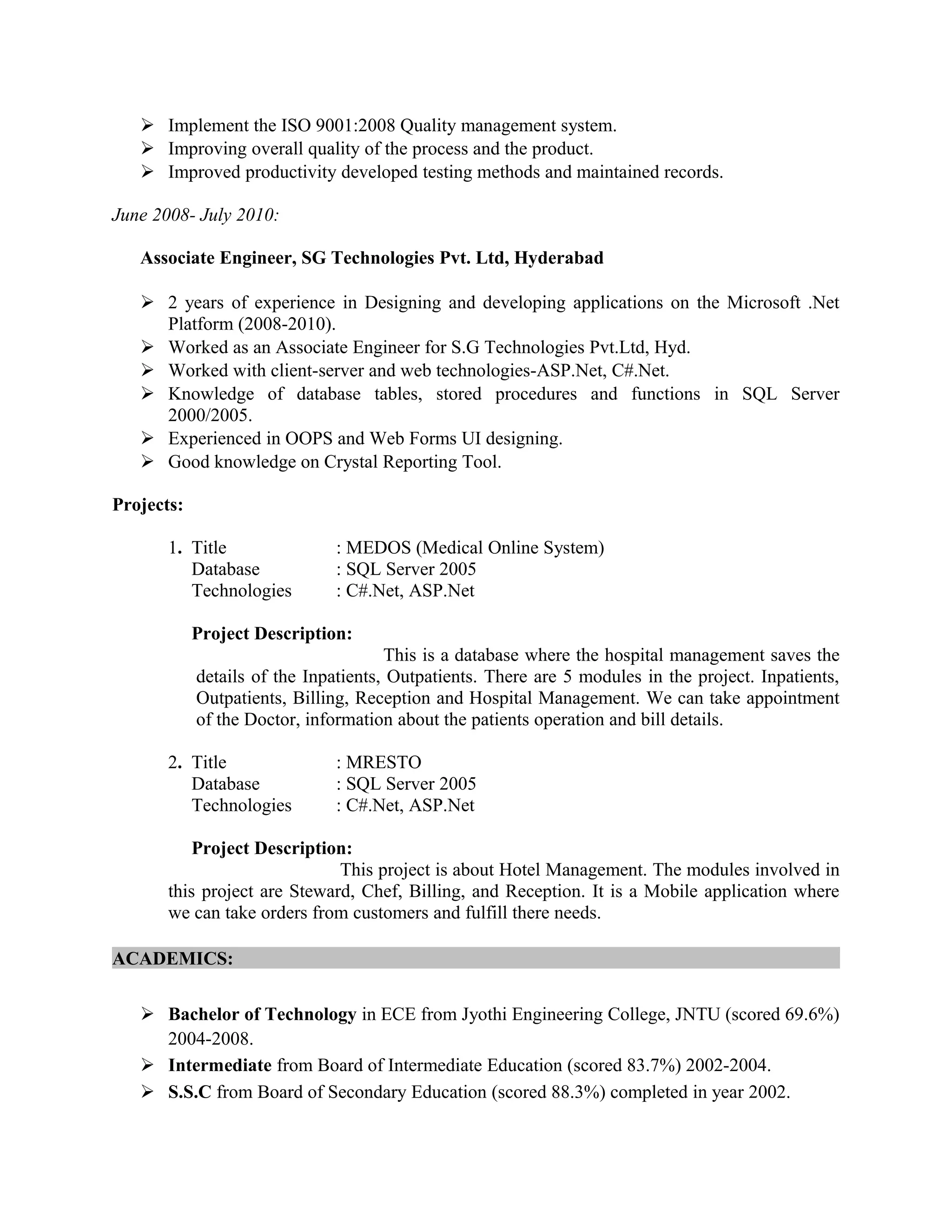 uma resume | DOC | Computer Software and Applications | Computing