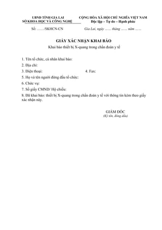 2. mau giay xac nhan khai bao do so khcn cap | DOC