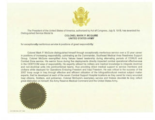 COL MCGUIRE DSM | PDF