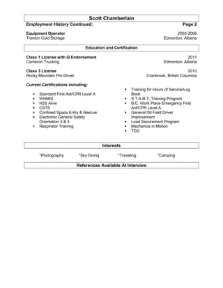 Chamberlain, Scott Class 1 - updated 2015(1) | PDF
