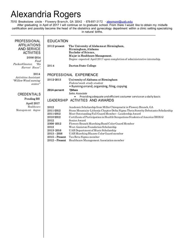 HCM_Alex_Resume | DOCX | Education