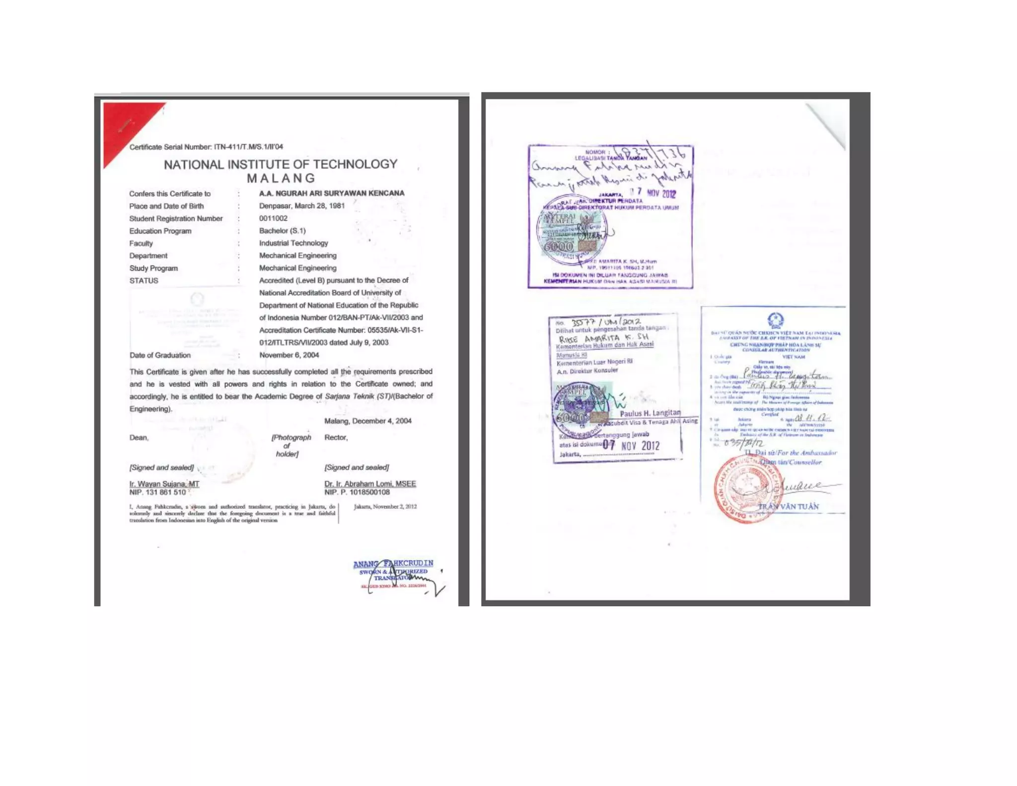 Bachelor Degree Certificate | PDF