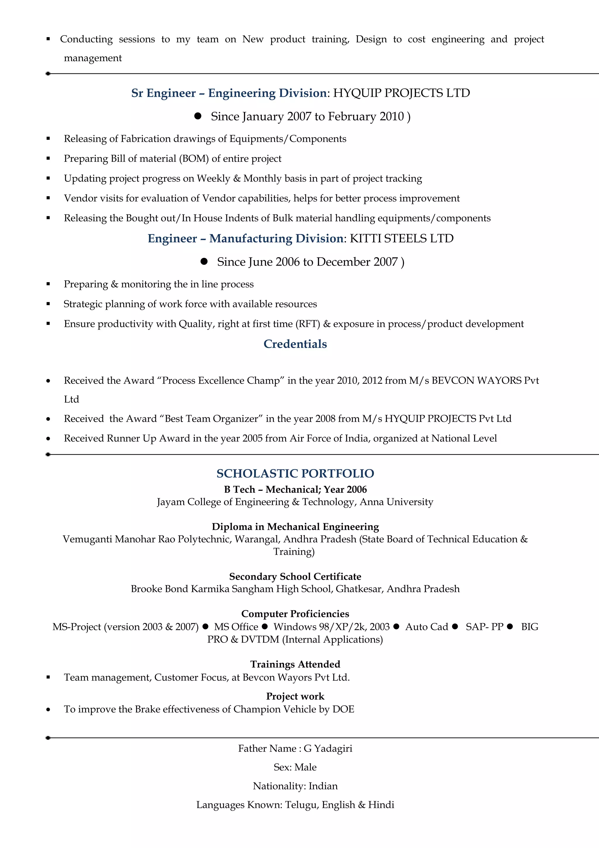 Resume_Santhosh Kumar | PDF