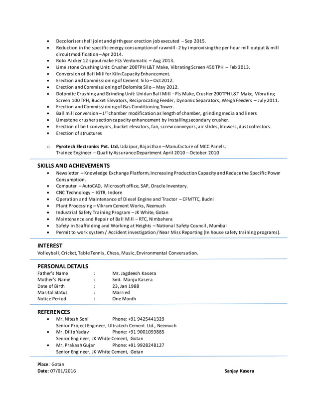 CV-Sanjay Kasera | DOCX