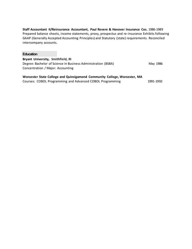 Resume' of Michael A Cafferky | PDF