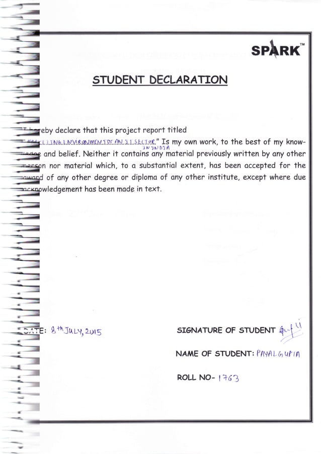 CERTIFICATES AND DECLARATION | PDF