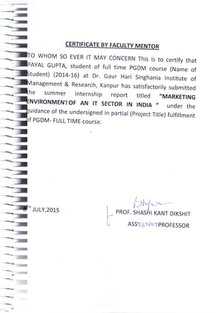 CERTIFICATES AND DECLARATION | PDF