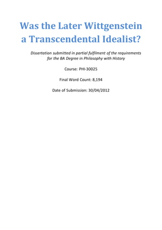 Complete Dissertation + Front Cover | PDF