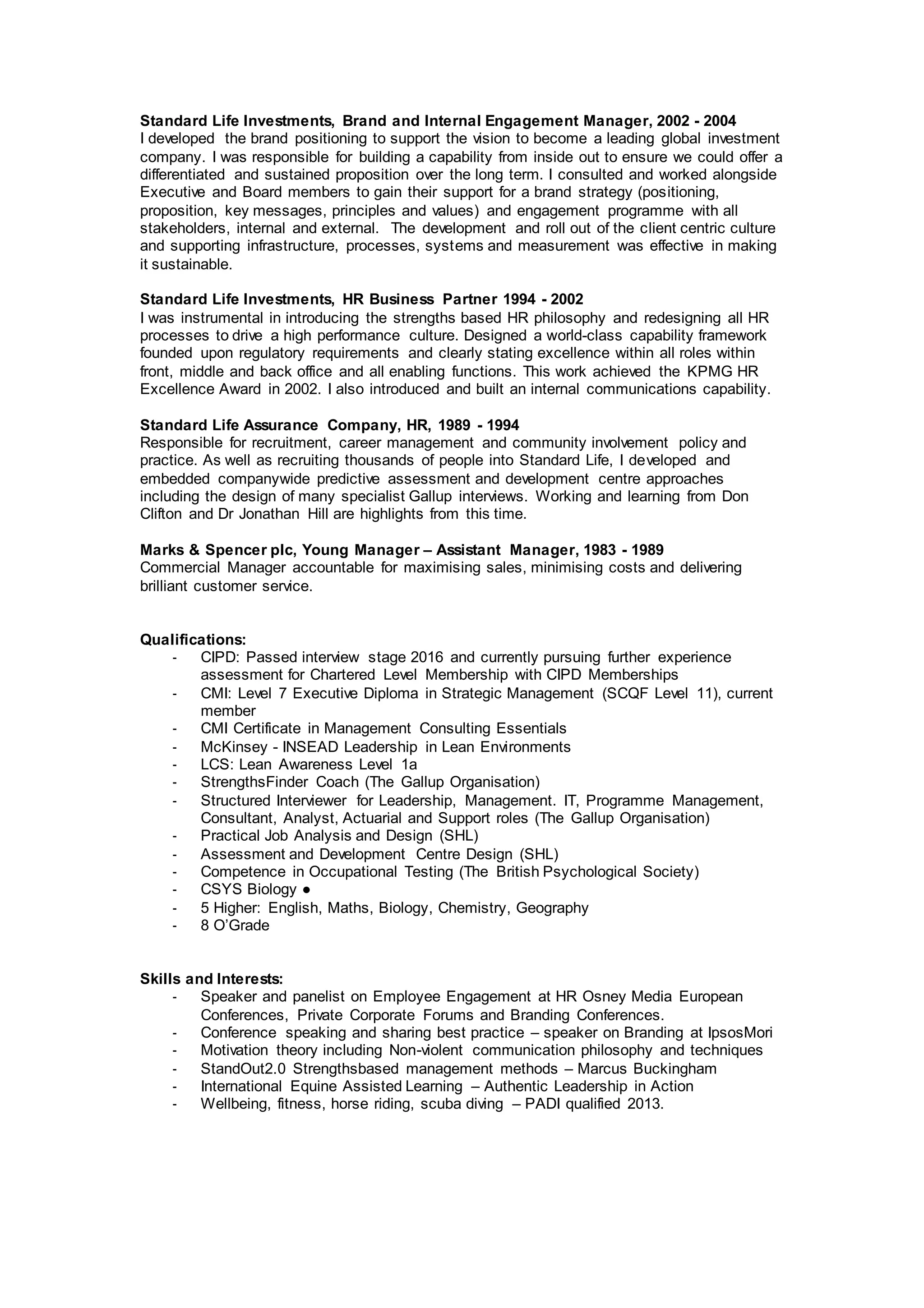 Rhona Cameron cv (7) | PDF