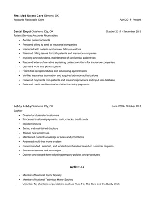 Daisy's Resume | RTF
