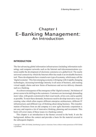 E banking management - issues solutions and strategies | PDF