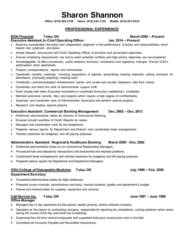 Shannon, Sharon - Resume - Full Version | DOCX | Business Banking ...