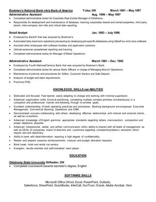 Shannon, Sharon - Resume - Full Version | DOCX | Business Banking ...