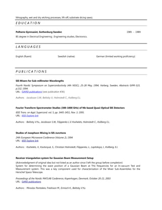 Holmstedt CV-2015 | PDF