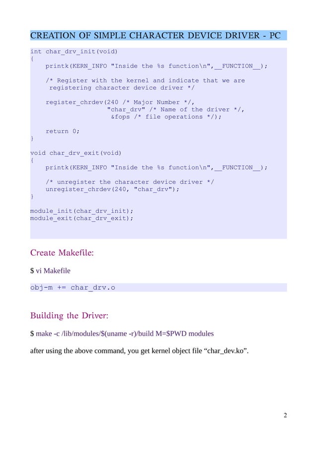Character_Device_drvier_pc | PDF