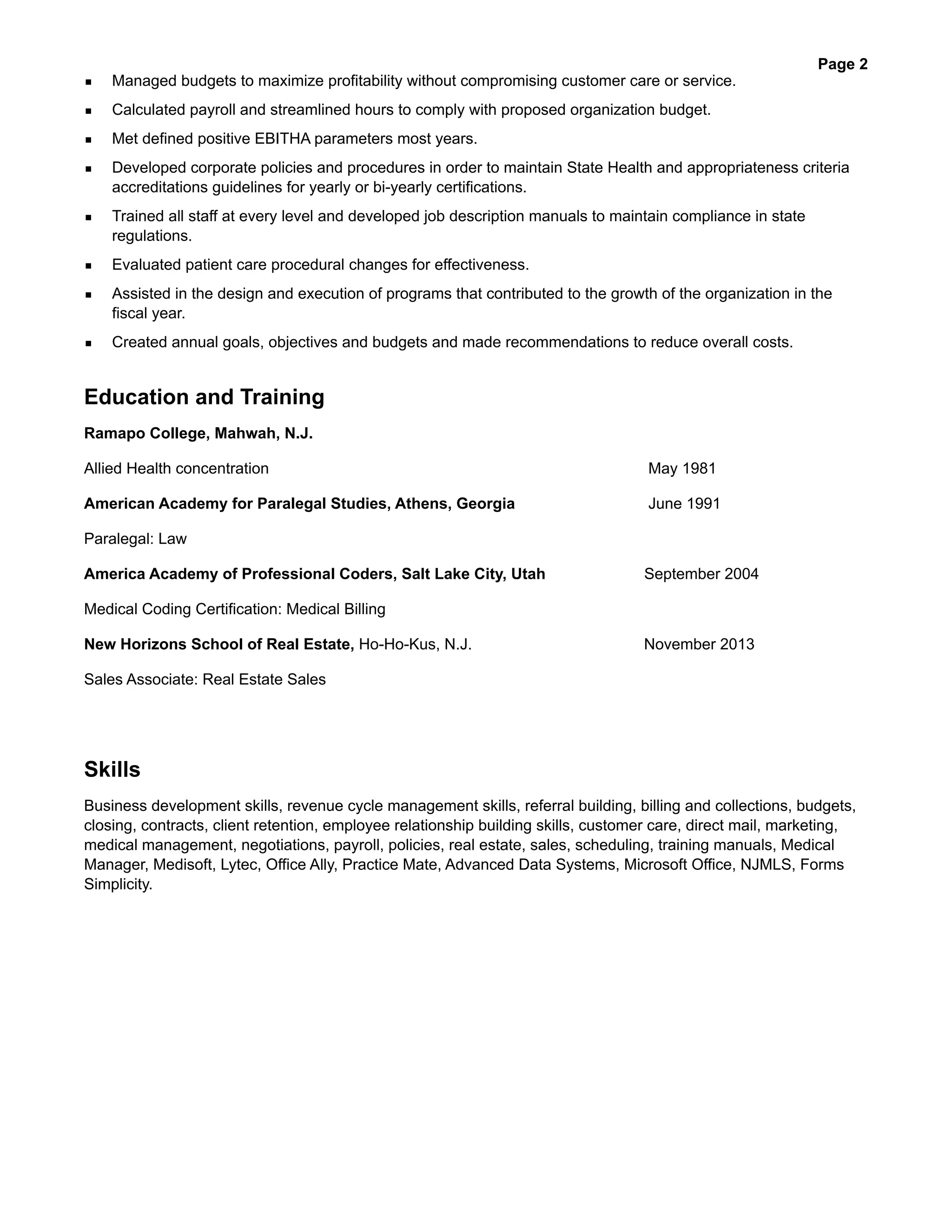 Suzanne Resume Final and best | PDF