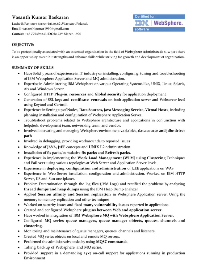 Vasanth_RESUME | PDF