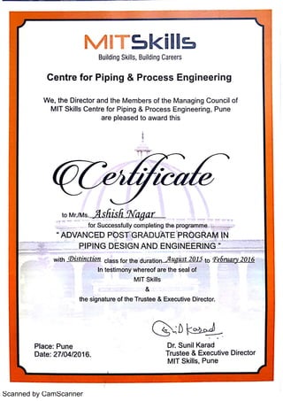 Advanced Piping design & Engineering | PDF