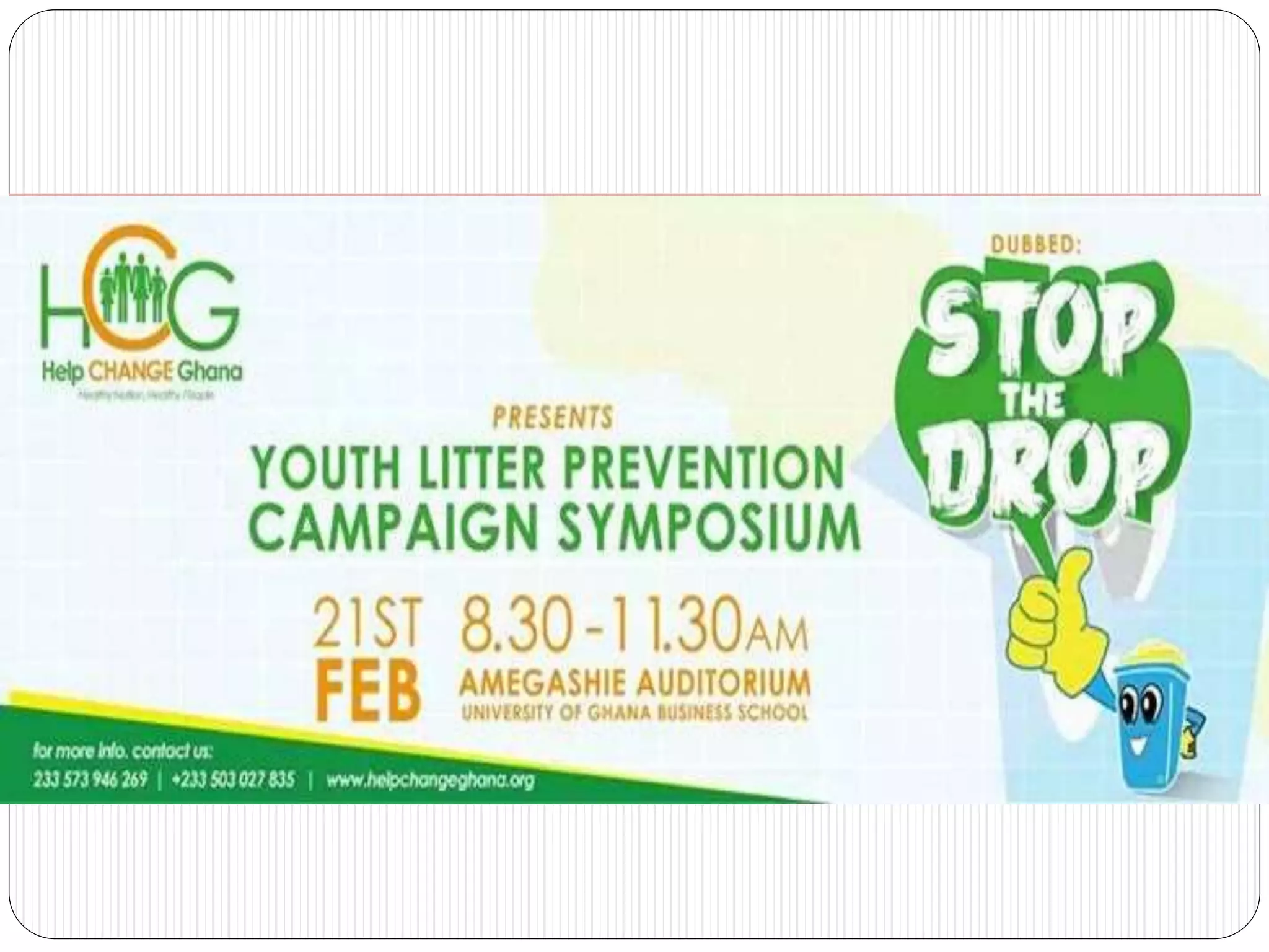 Litter prevention campaign | PPTX