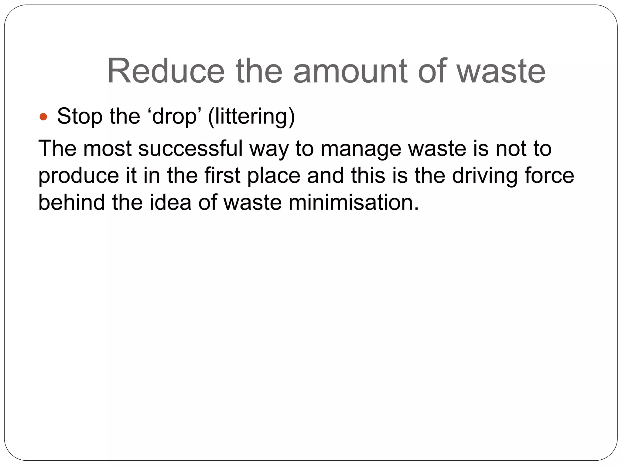 Litter prevention campaign | PPTX
