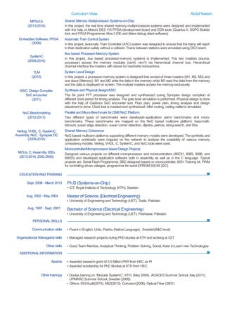 CV-A Naeem | PDF | Computer Software and Applications | Computing