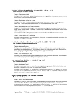 SpencerKellerResume | PDF | Operating Systems | Computer Software and Applications