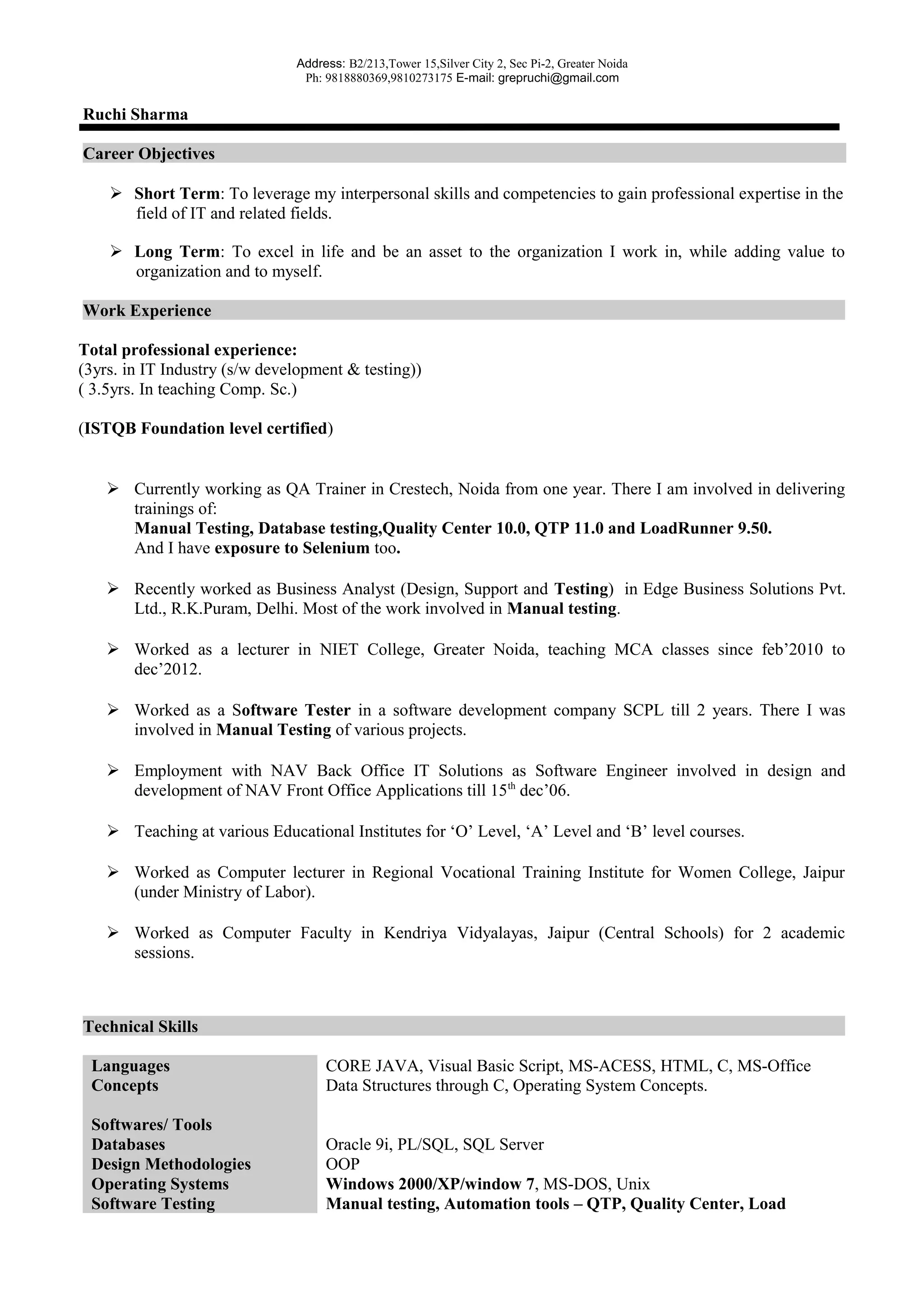 ruchi_resume_new | PDF