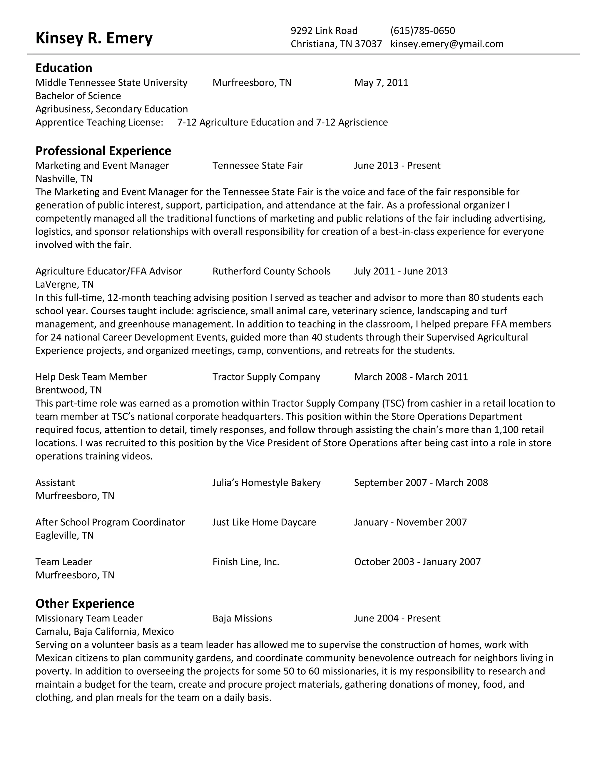 KinseyEmery_Resume_2016 | PDF
