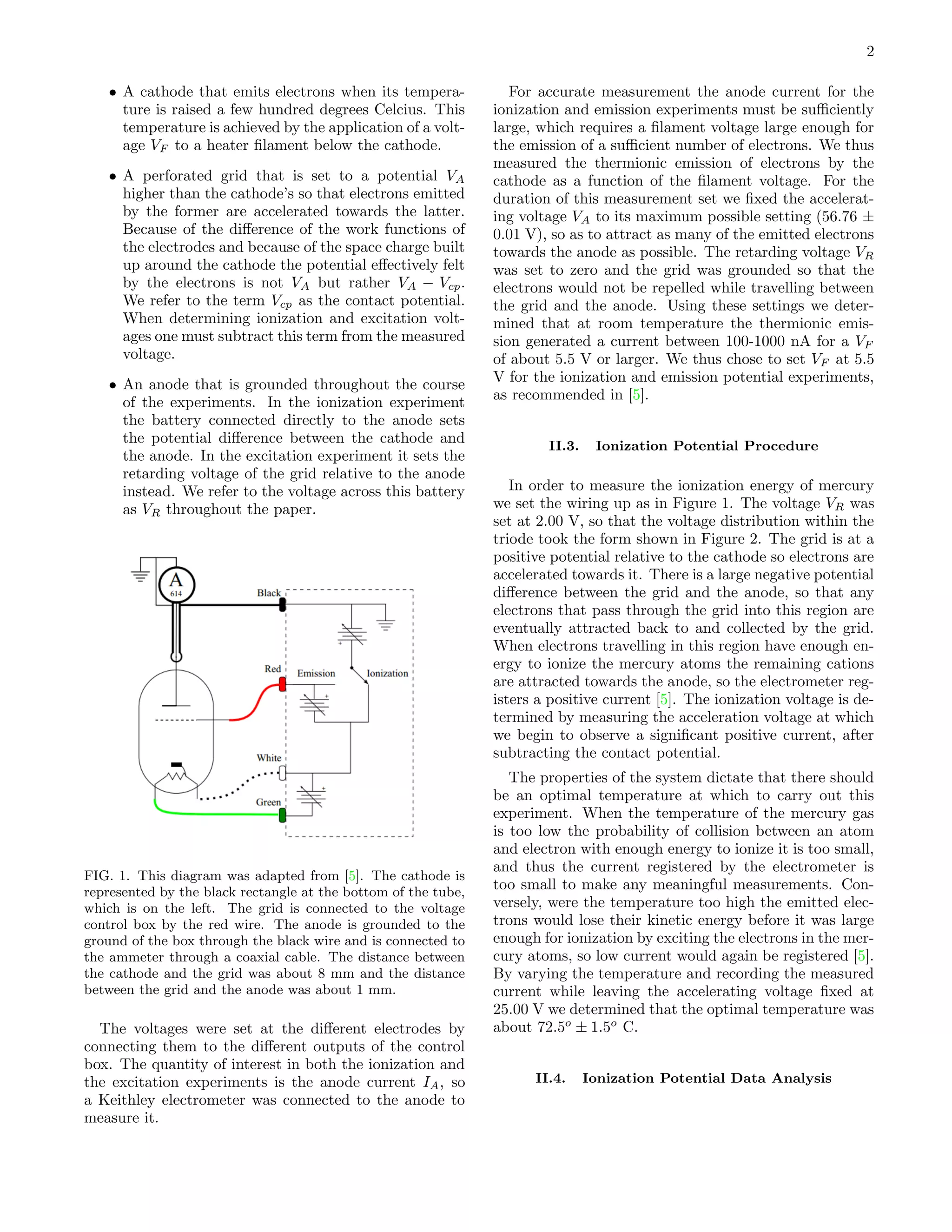 Scattering of Electrons in a Gas (The Franck-Hertz Experiment and the ...