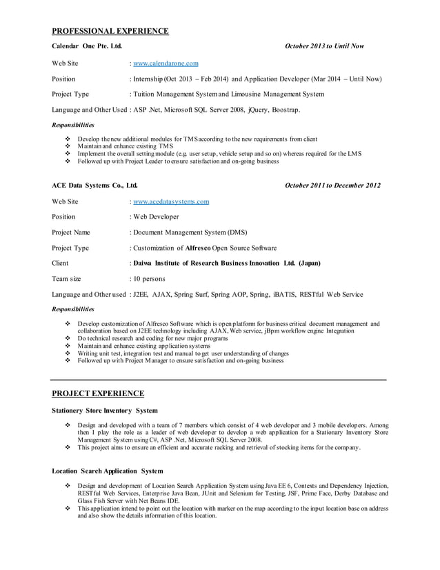 PhyoZawThant_Resume_New | DOCX
