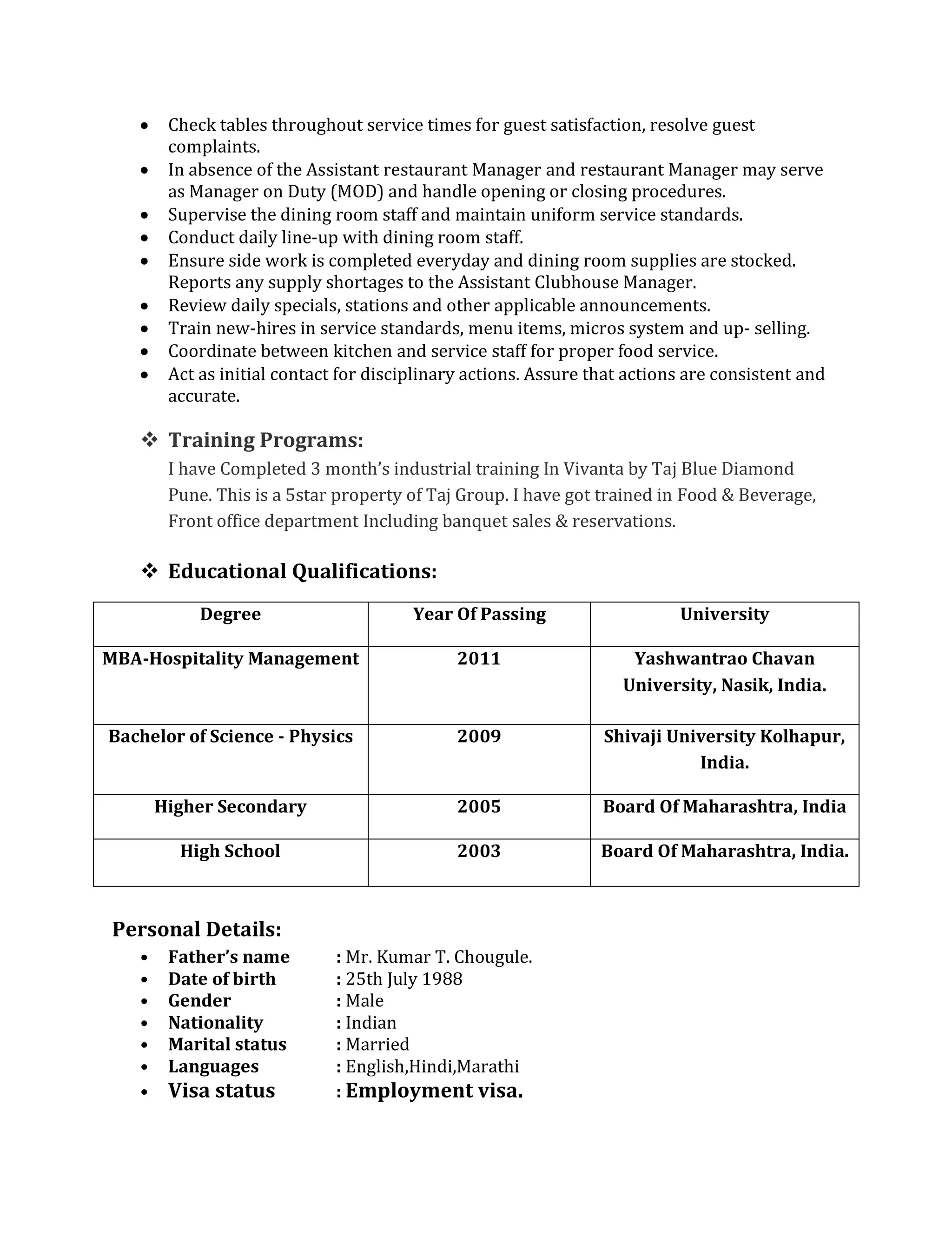 Resume pravin | PDF Resume pravin | PDF