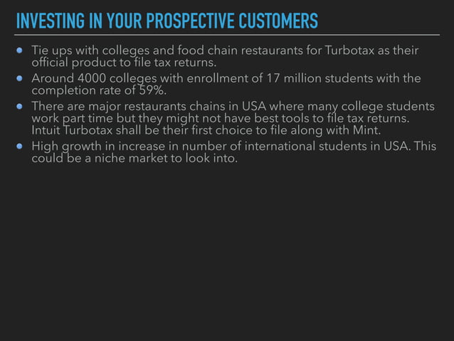 Strategies for Growth for Intuit | PPT