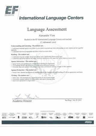 Language certification | PDF